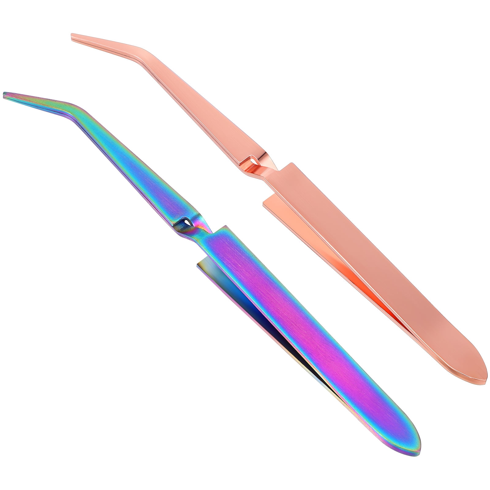 MLINS Stainless Steel Nail Shaping Tweezers with Angled Tips for Beauty ...