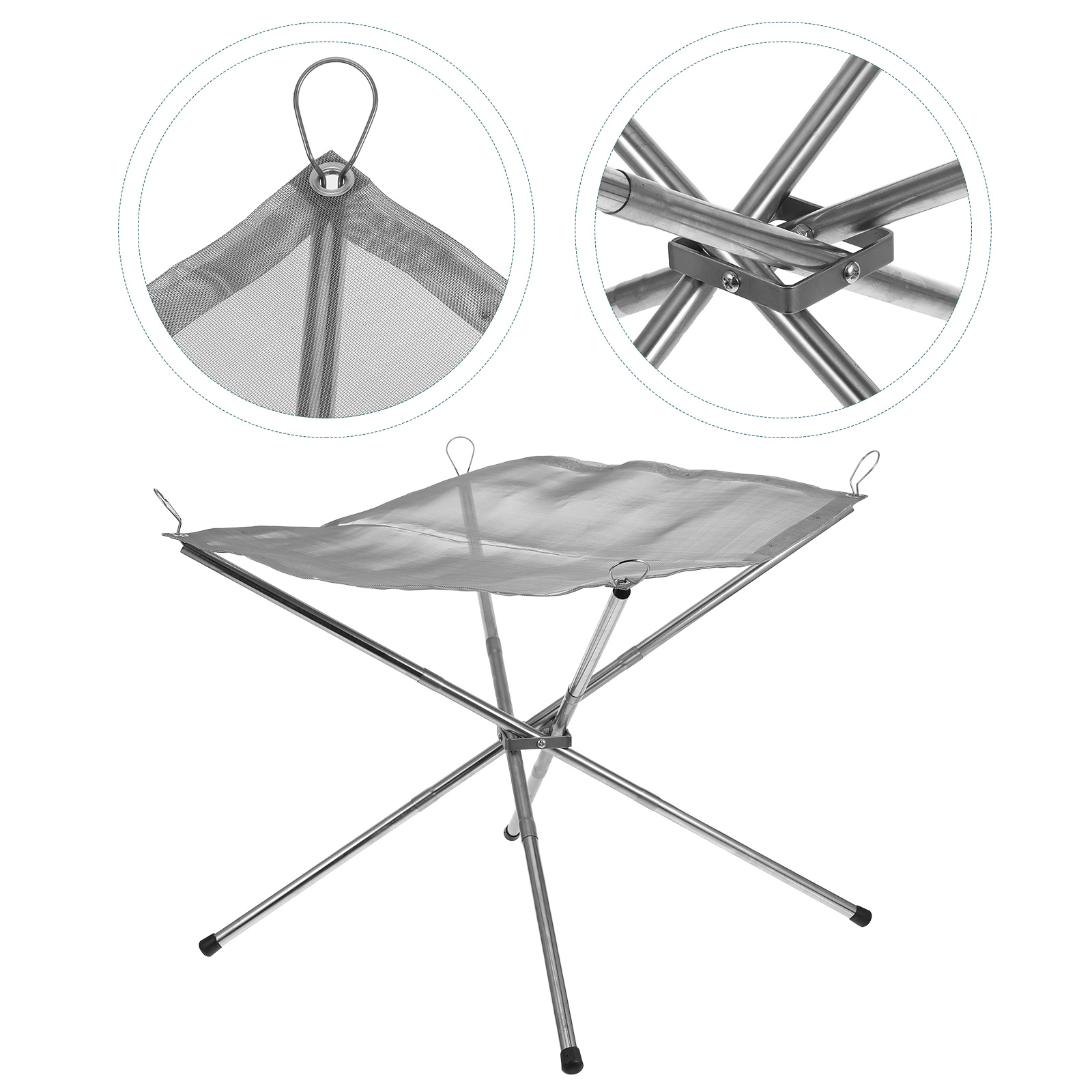 MLINS Stainless Steel Stove Portable Bonfire Rack Camping Stove Fire ...