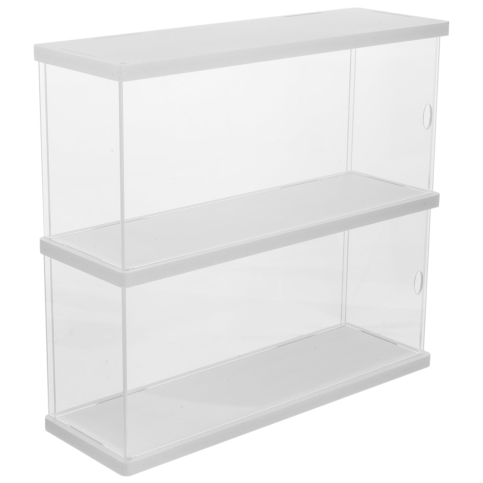 MLINS Statue Display Case Clear Container Rack Storage Bins with Lids ...