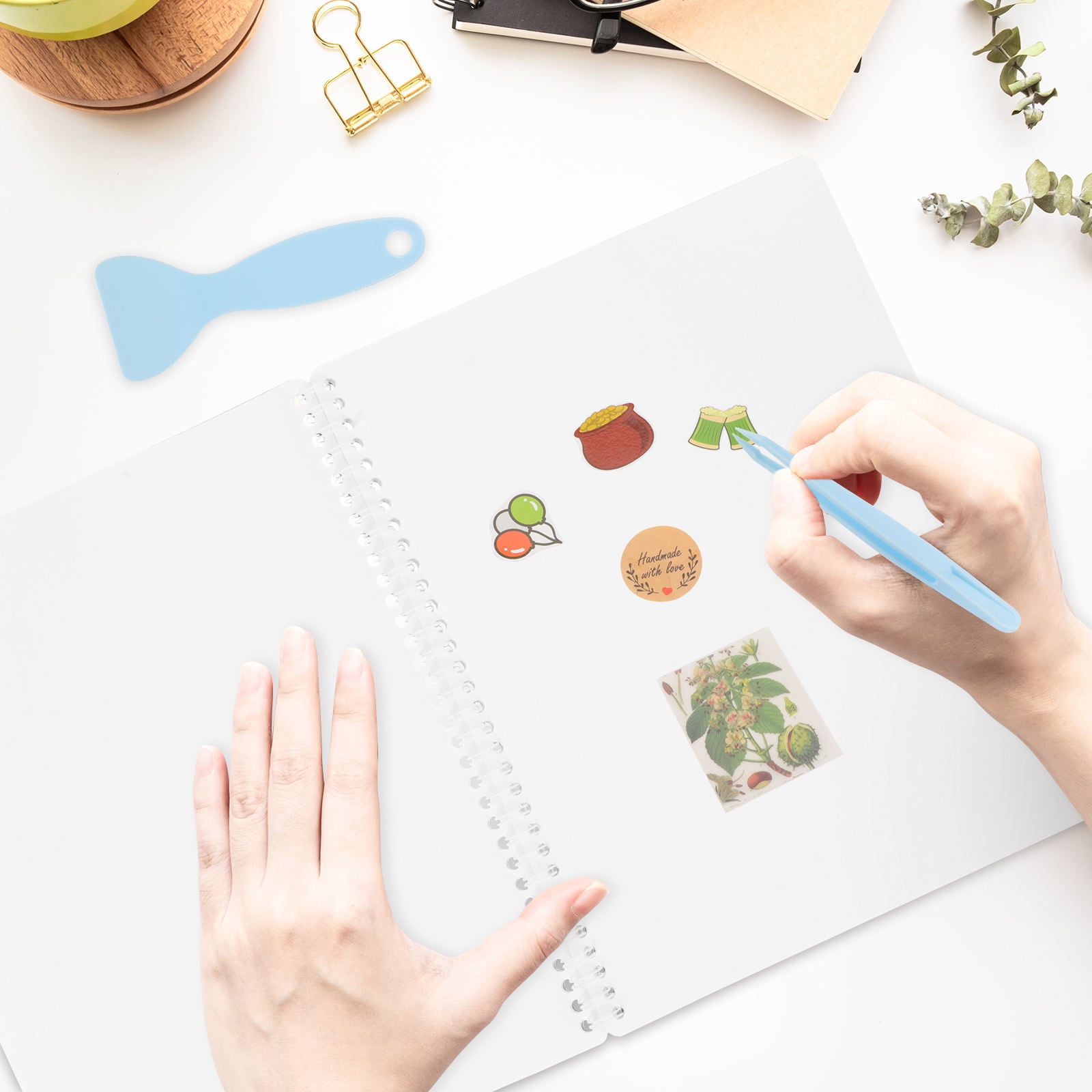 MLINS Sticker Album For Collecting Stickers Reusable Sticker Organizer ...