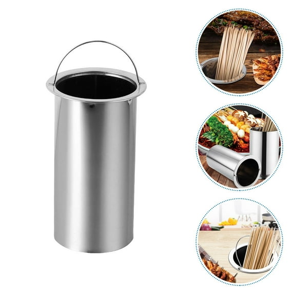 MLINS Sticks Container Basket Bamboo Stick Barbecue Stick Bucket ...