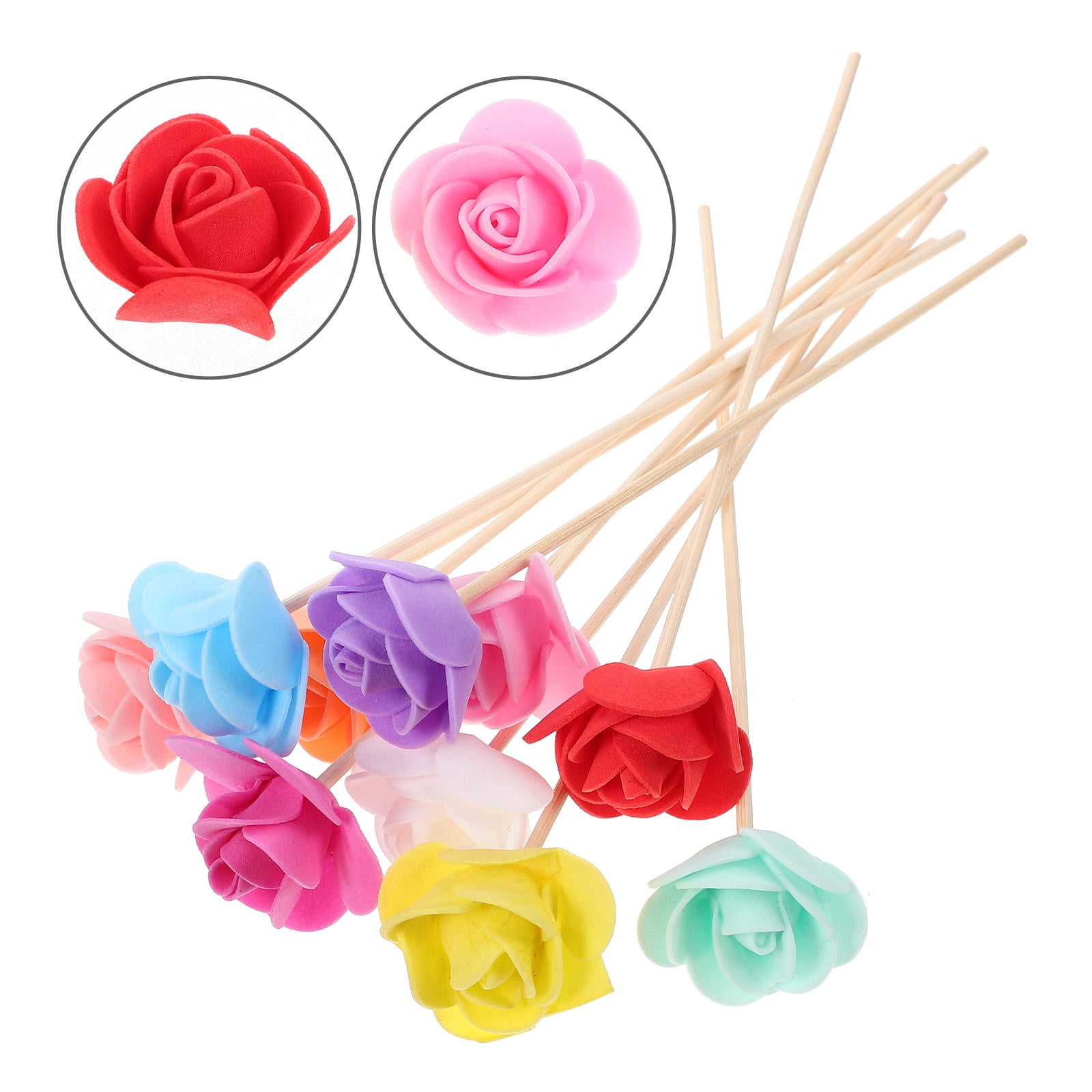 MLINS Sticks with Flower Design for Decor Made of Synthetic Material ...