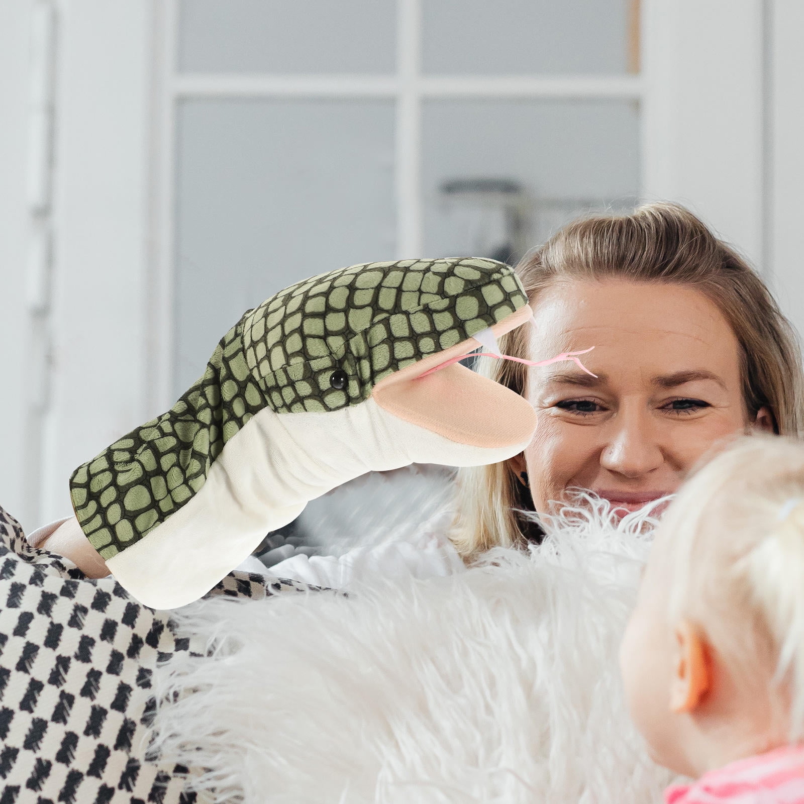 MLINS Storytelling Teaching Puppet Theater Snake Hand Puppet ...