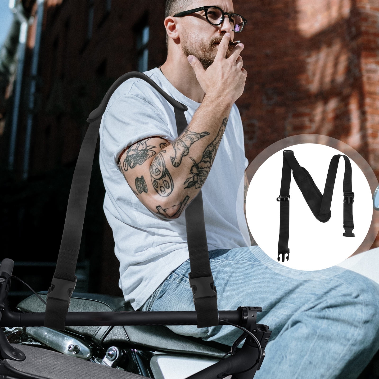 DINHEAROM Electric Scooter Carrying Strap Black For Women Daily Use ...