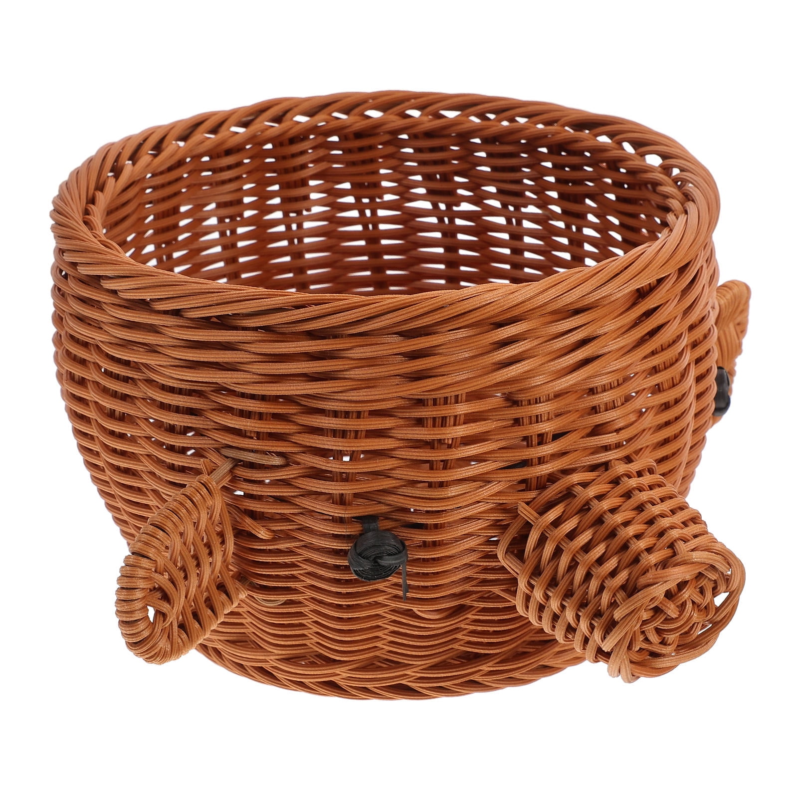 Imitation Rattan Woven Bread Baskets Rectangle Wicker Basket for Food ...