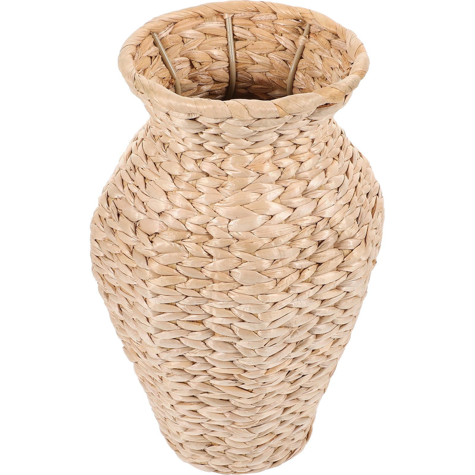 MLINS Straw Vase Rattan Tall Seagrass Flower Pot Seaweed Weave Basket ...