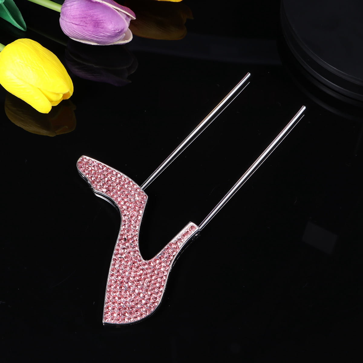 MLINS Stylish High Heels Shaped Cake Topper with Durable Alloy and ...