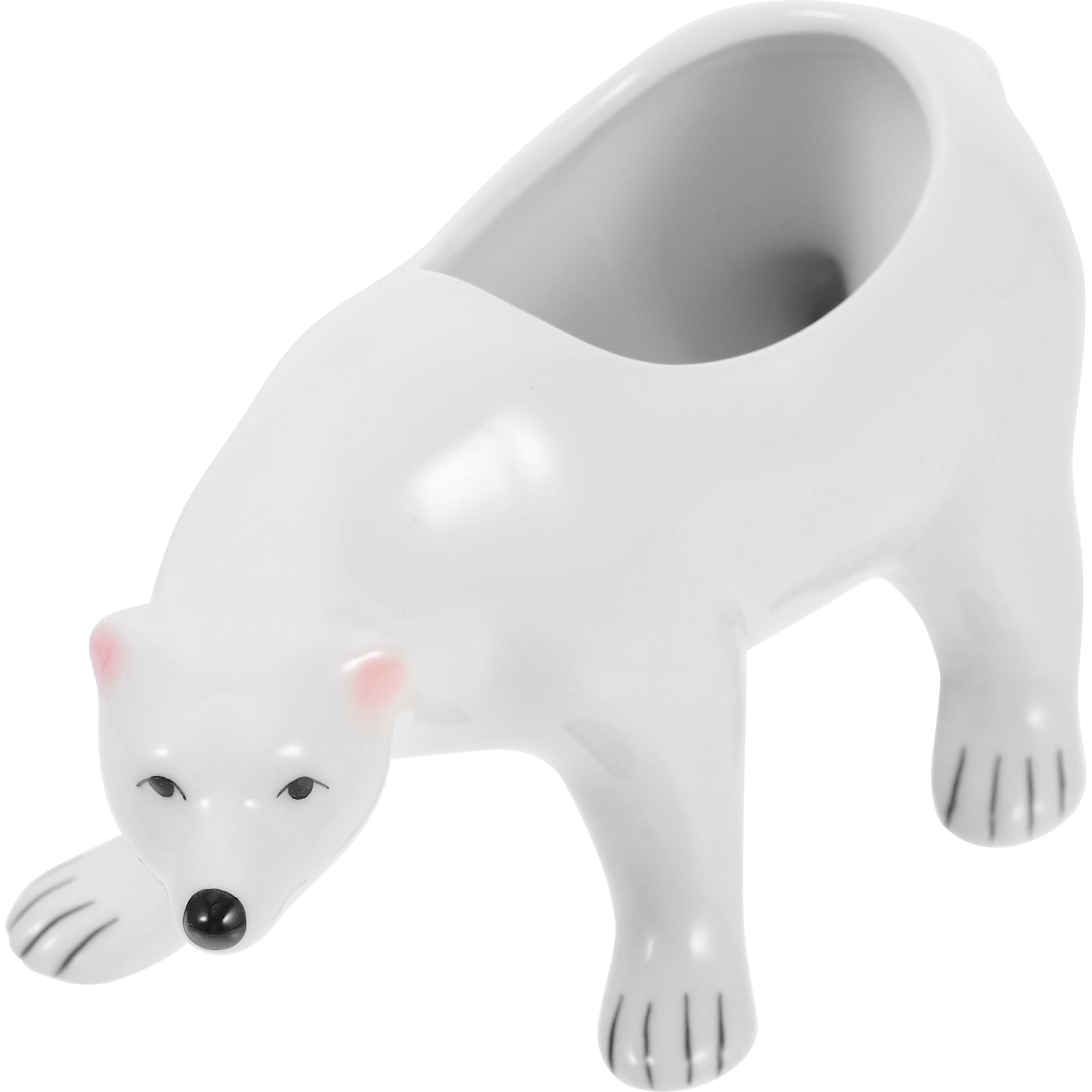 MLINS Succulent Planters Polar Bear Flower Pot Succulents Office ...