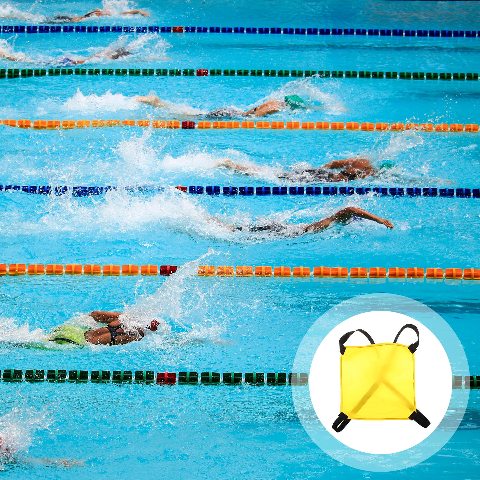 MLINS Swim Workout Parachute for Resistance Training Adjustable Swim ...