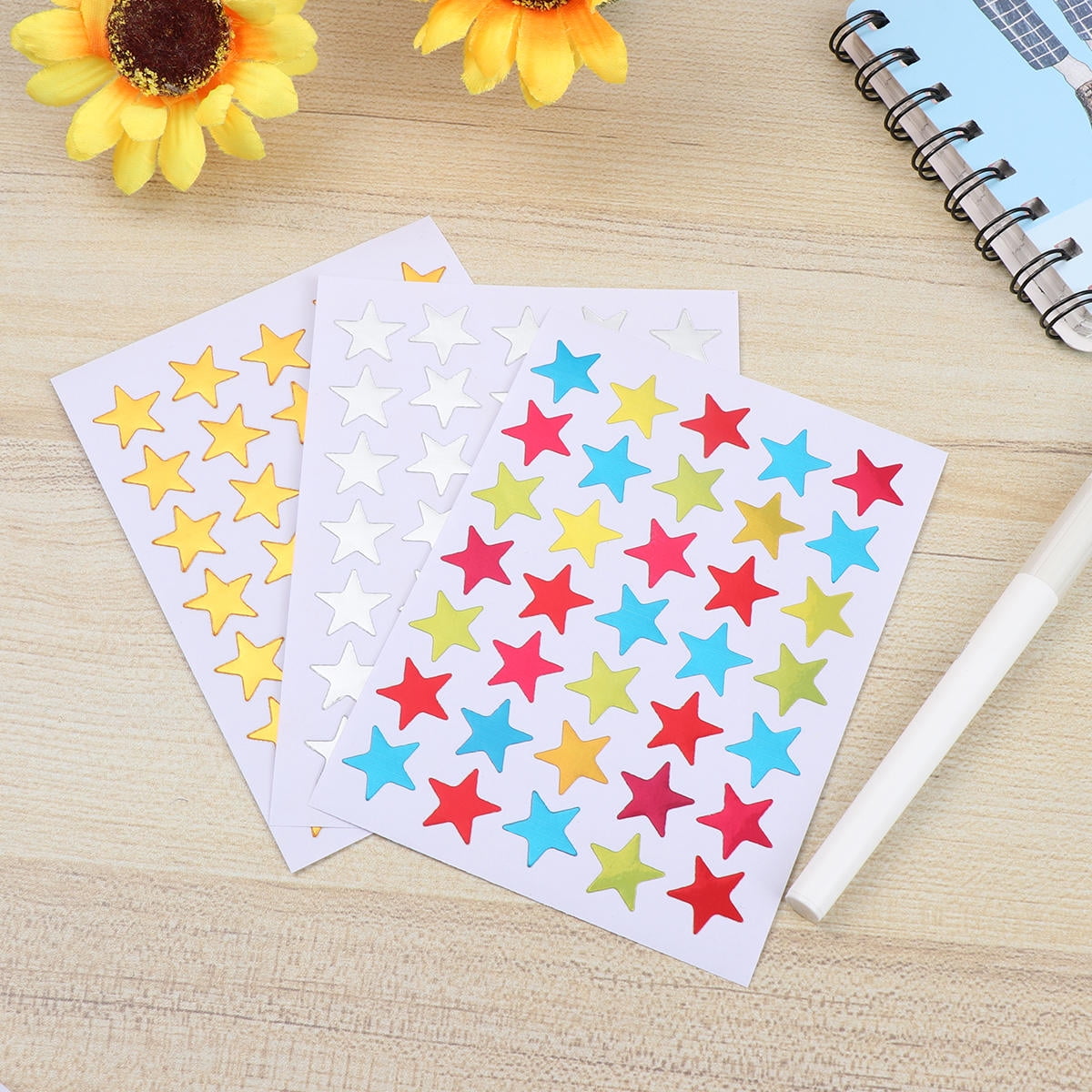 MLINS TOYMYTOY 30 Pcs Child Reward Stickers Stars Labels Mother Teacher ...