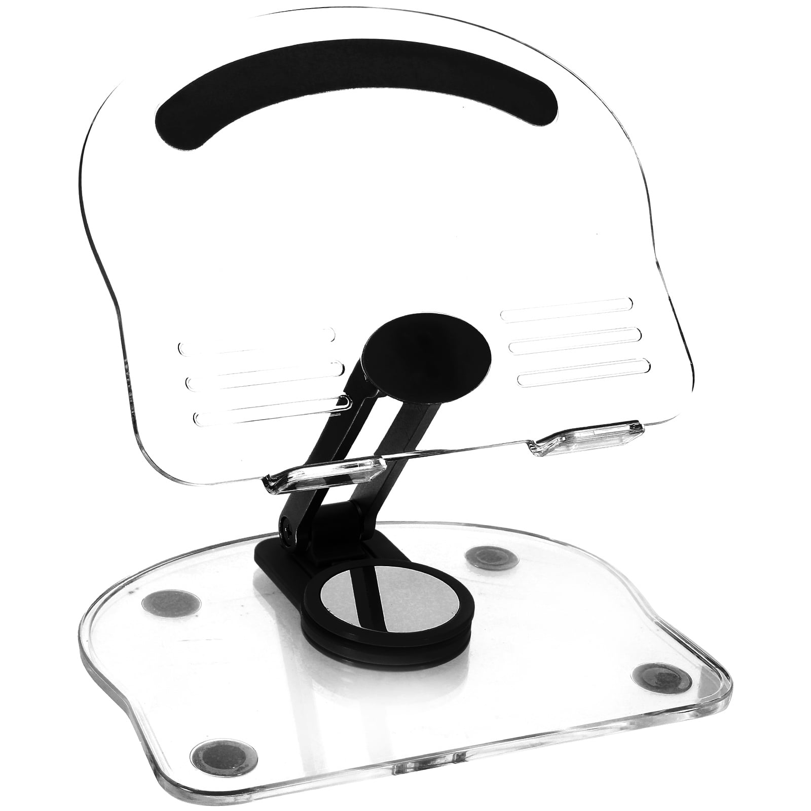 MLINS Tablet Stand Desktop Rotating Foldable -Slip (Black) 1pc ...