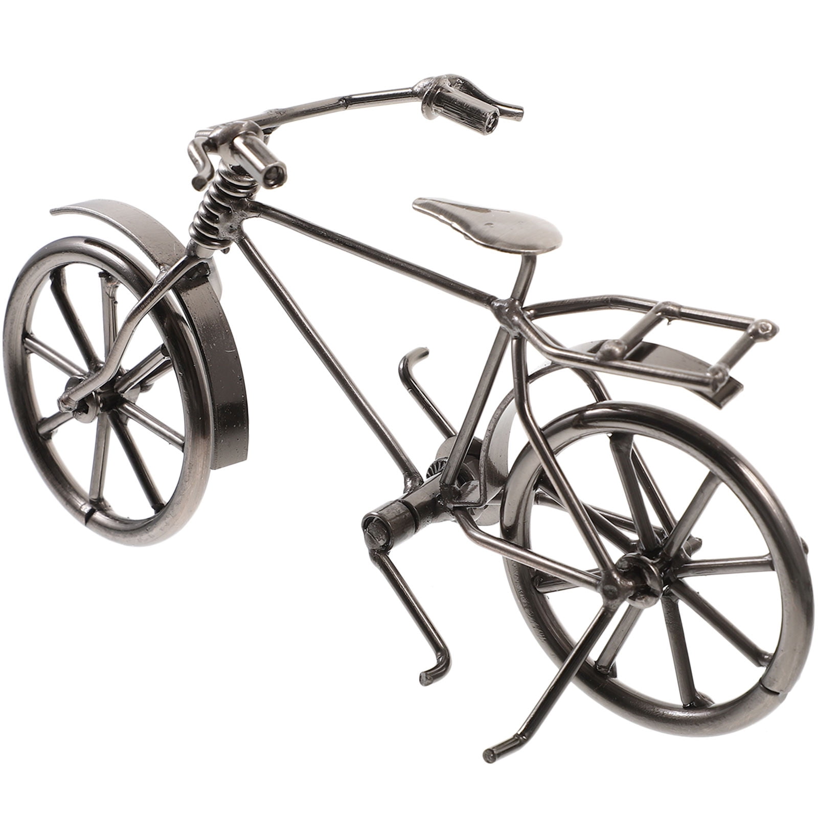 MLINS Tabletop Miniature Bike Model Decoration Vintage Iron Bike ...