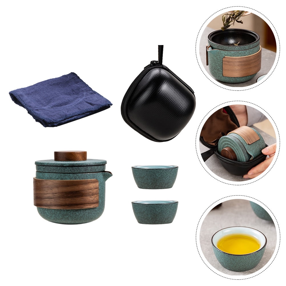 MLINS Teacup Tea Cup Set Family Tea Set Portable Tea Set .6X8.6X7.5CM ...