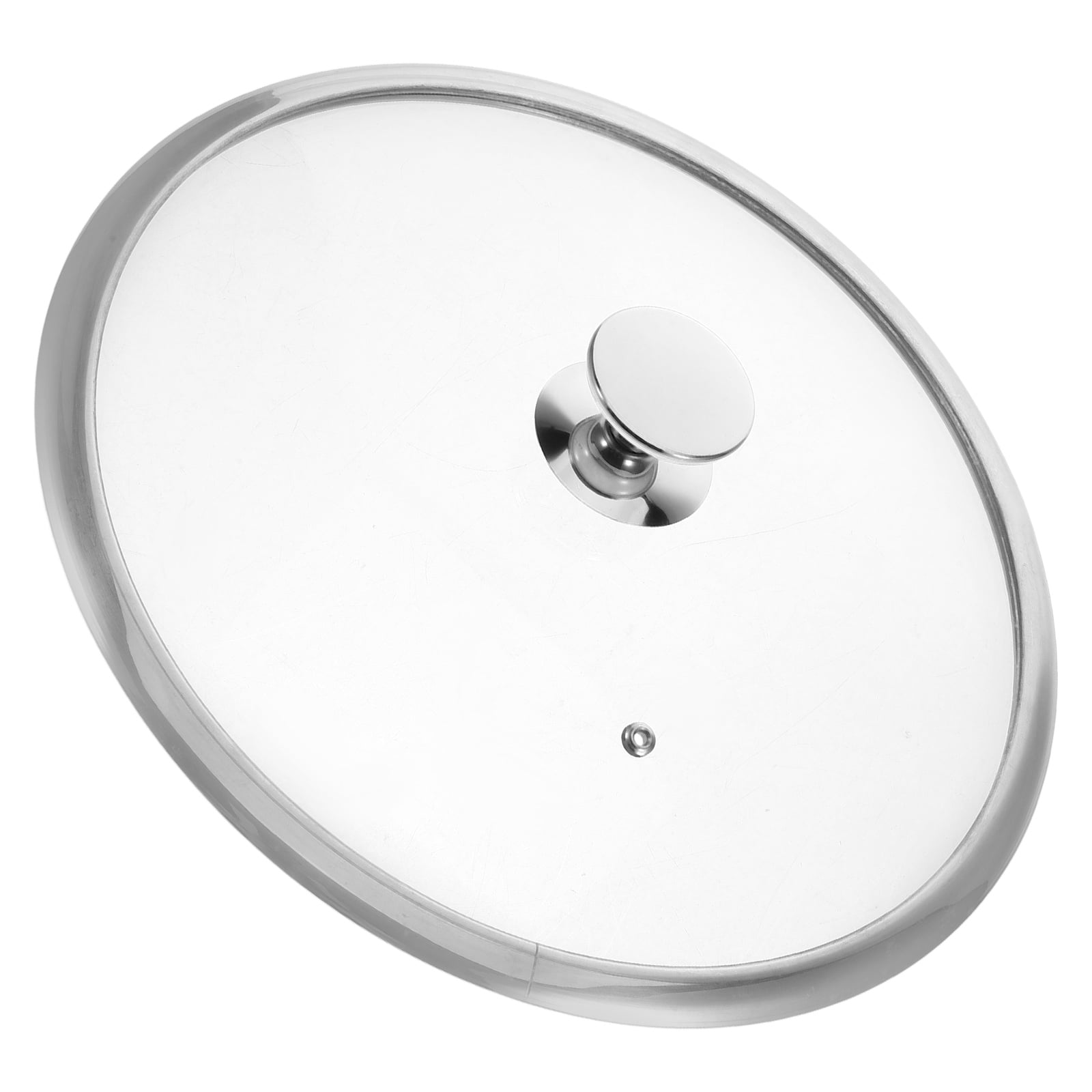 MLINS Tempered Glass Lid With Steam Vent Hole Universal Pan Pot Clear ...