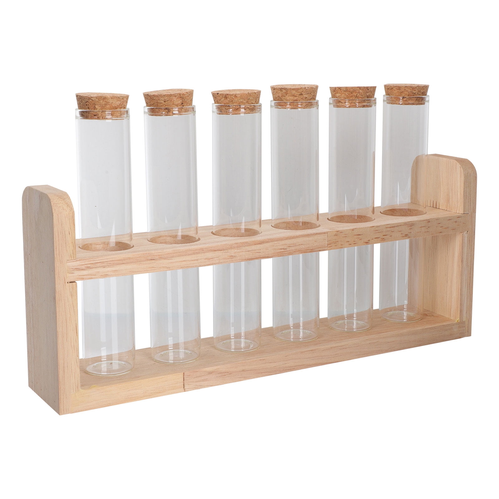 MLINS Test Tube Rack Wooden Display Coffee Bean Stand with Tubes ...