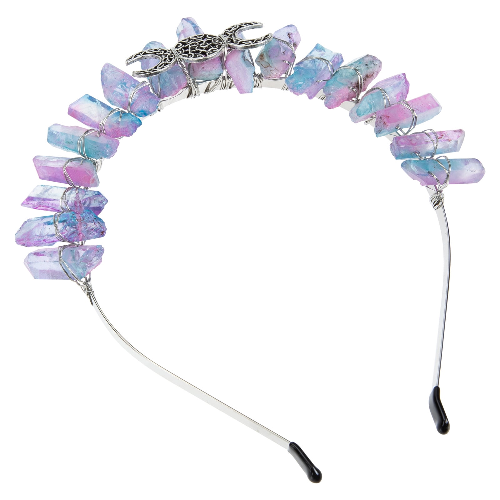 MLINS Alloy Elegant Sorcerer Crown Crystal Headband Handmade Crown ...
