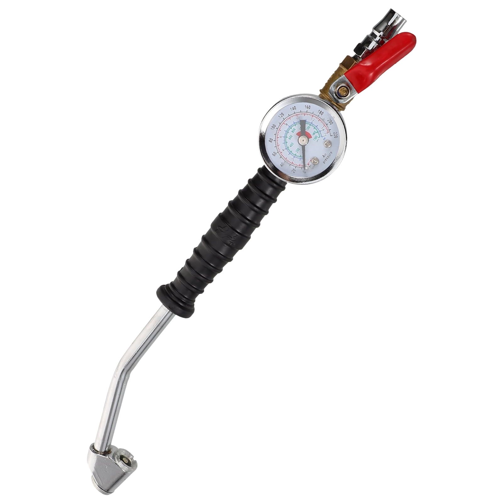 MLINS Tire Inflator Pressure Gauge Heavy Duty Air Chuck Pressure Gauge ...