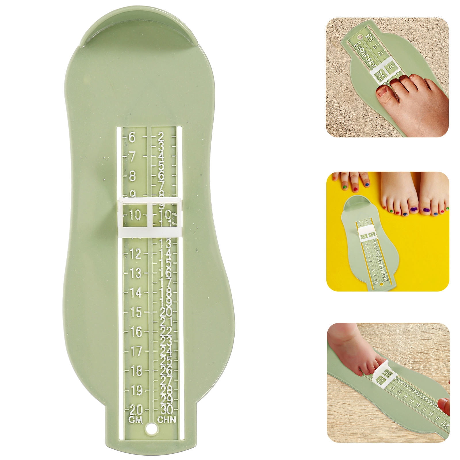 MLINS Toddler Foot Measurer with Slidable Baffle for Exact Measurement ...