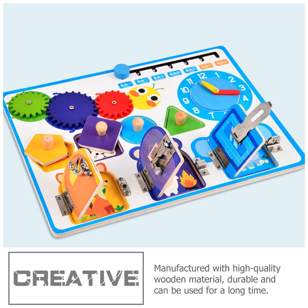 MLINS Toddler Wooden Busy Board Parent-child Interactive Toy Baby ...