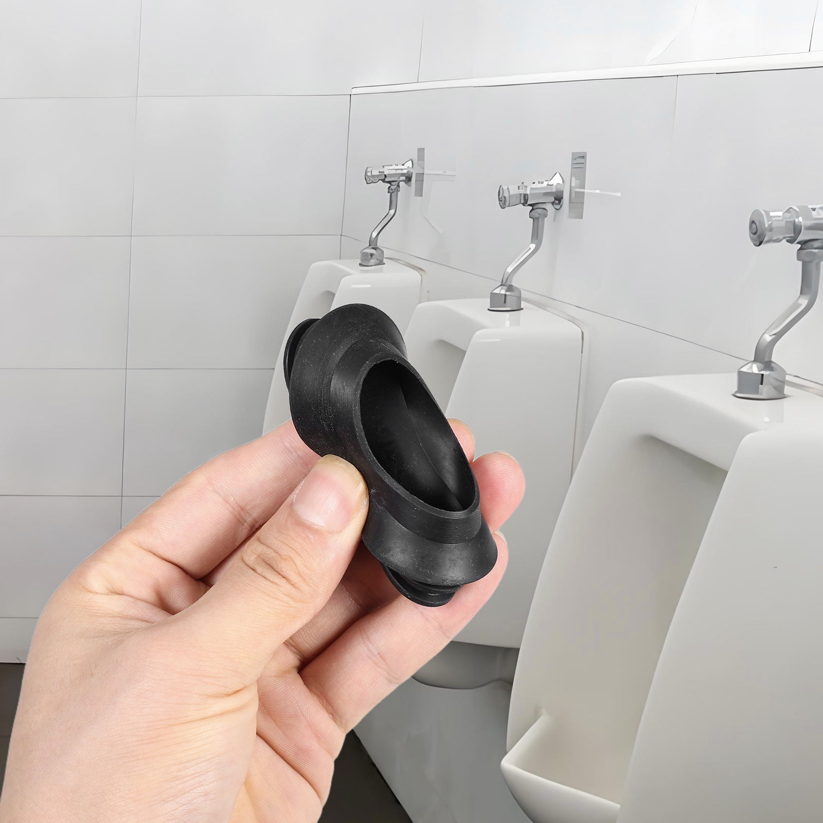 DINHEAROM Urinal Drain Gasket Black Rubber Sealing Ring 1Pcs 2.36X2 ...