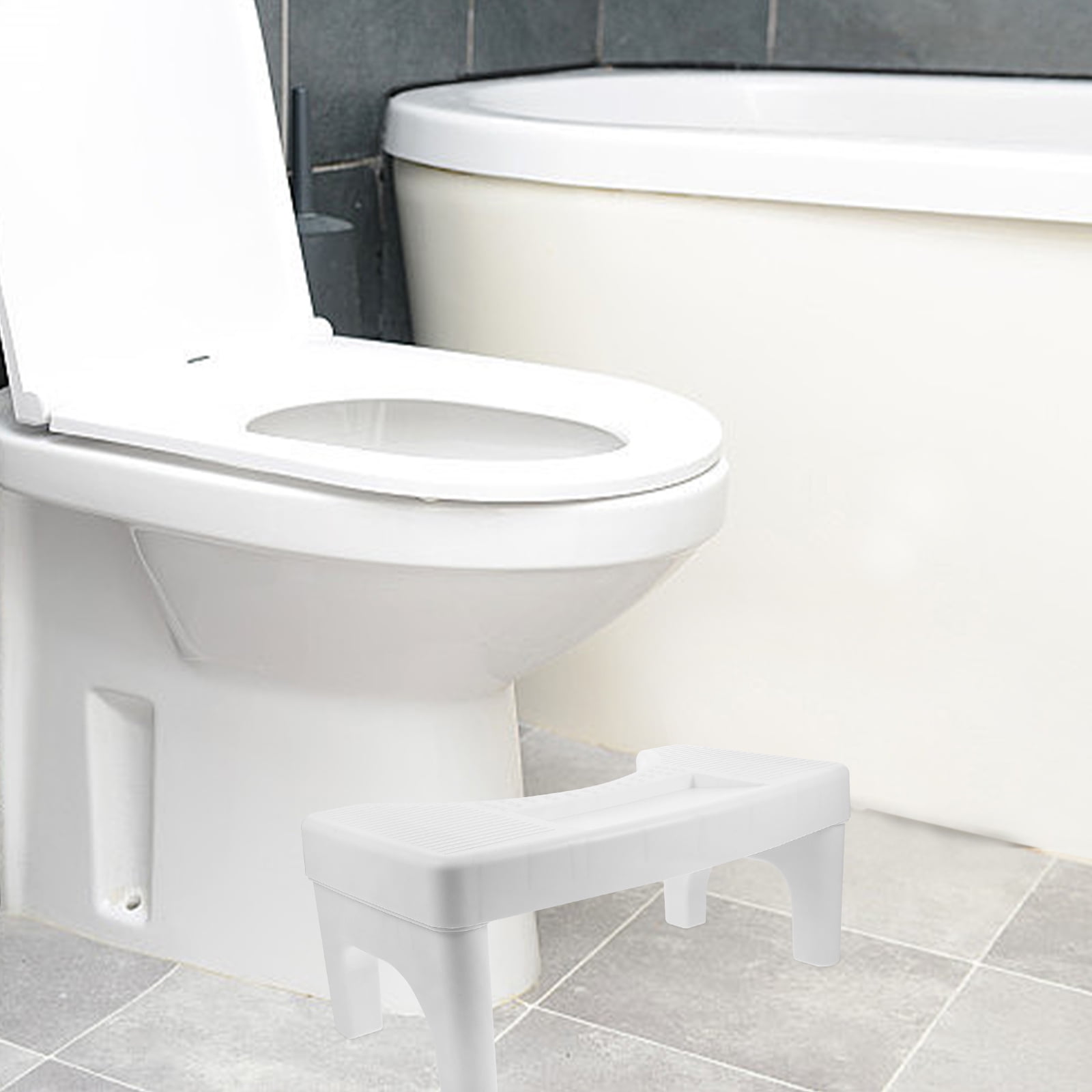 MLINS Toilet Step Stool Squatting Toilet Stool Plastic Stool Toilet ...