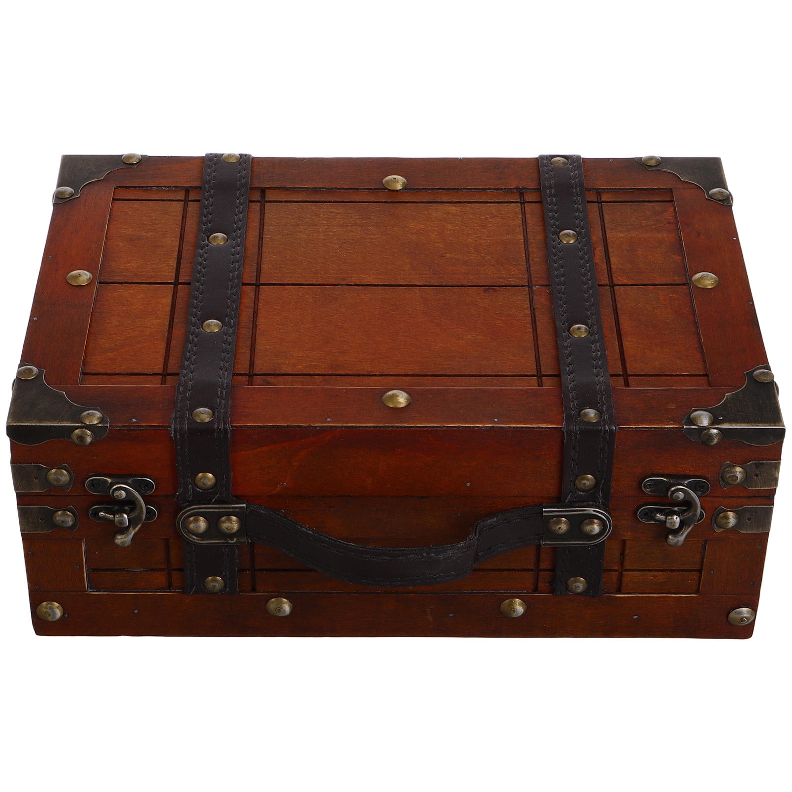 MLINS Tool Chest Prop Small Storage Trunk Trinket Brown - Walmart.com
