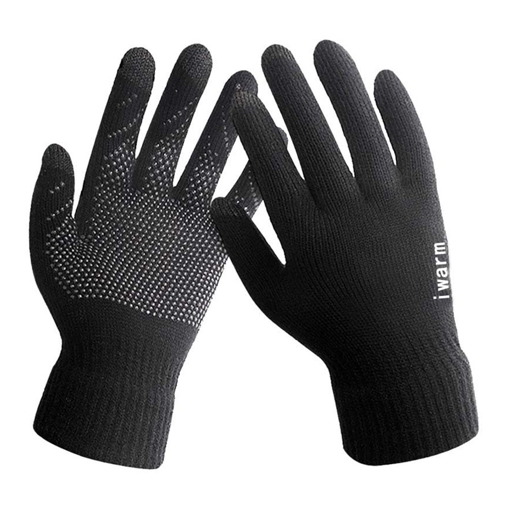 MLINS Touchscreen Padded Black Gloves Whole Palm Work Man - Walmart.com