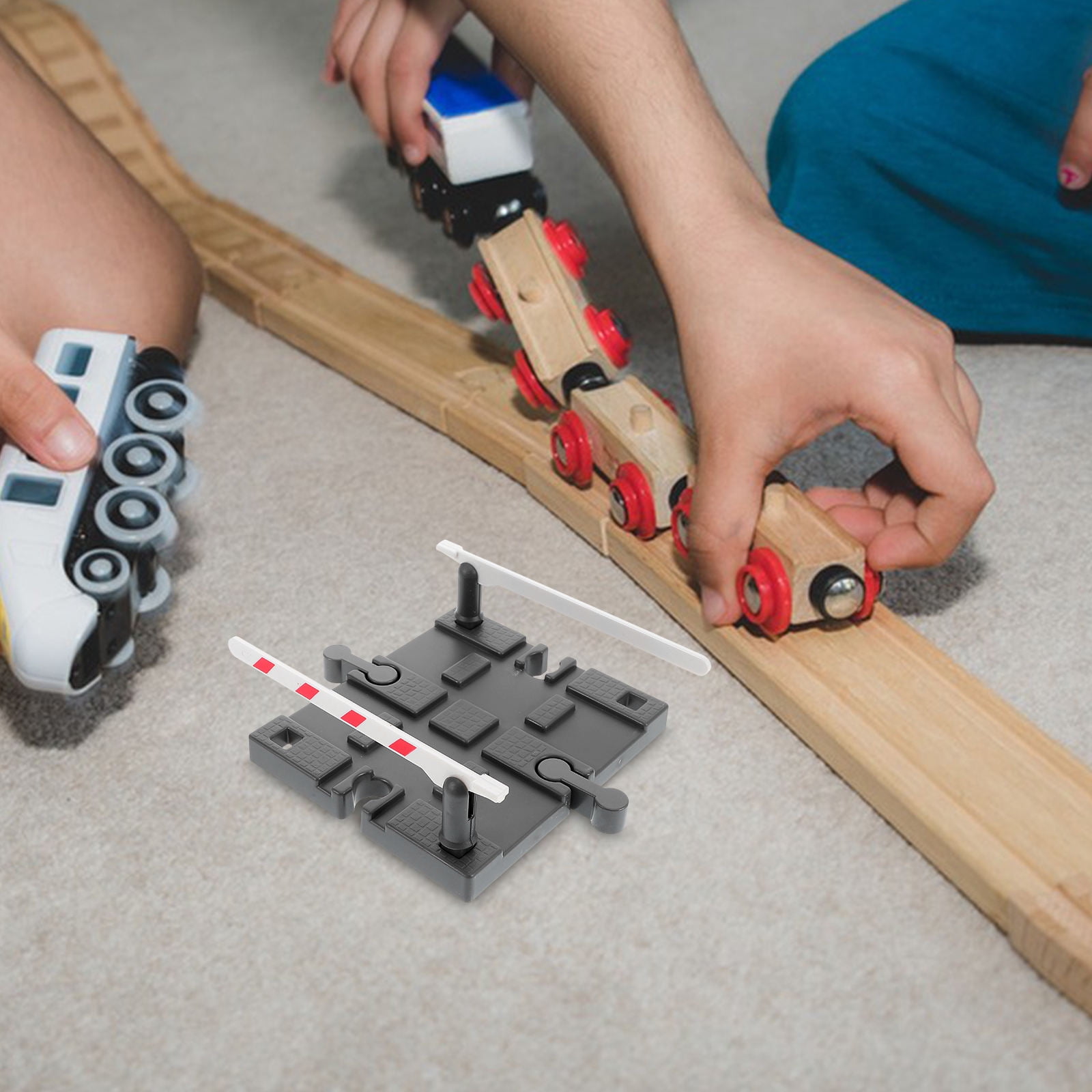 MLINS Toy Train Track Accessories Simulation Barricade Plaything DIY ...