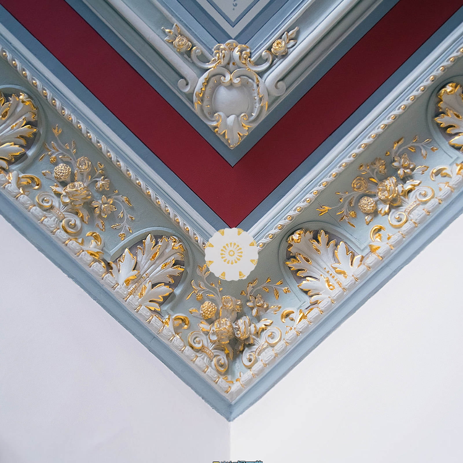 MLINS Traditional Ceiling Medallion Plastic Ceiling Medallion Fan ...