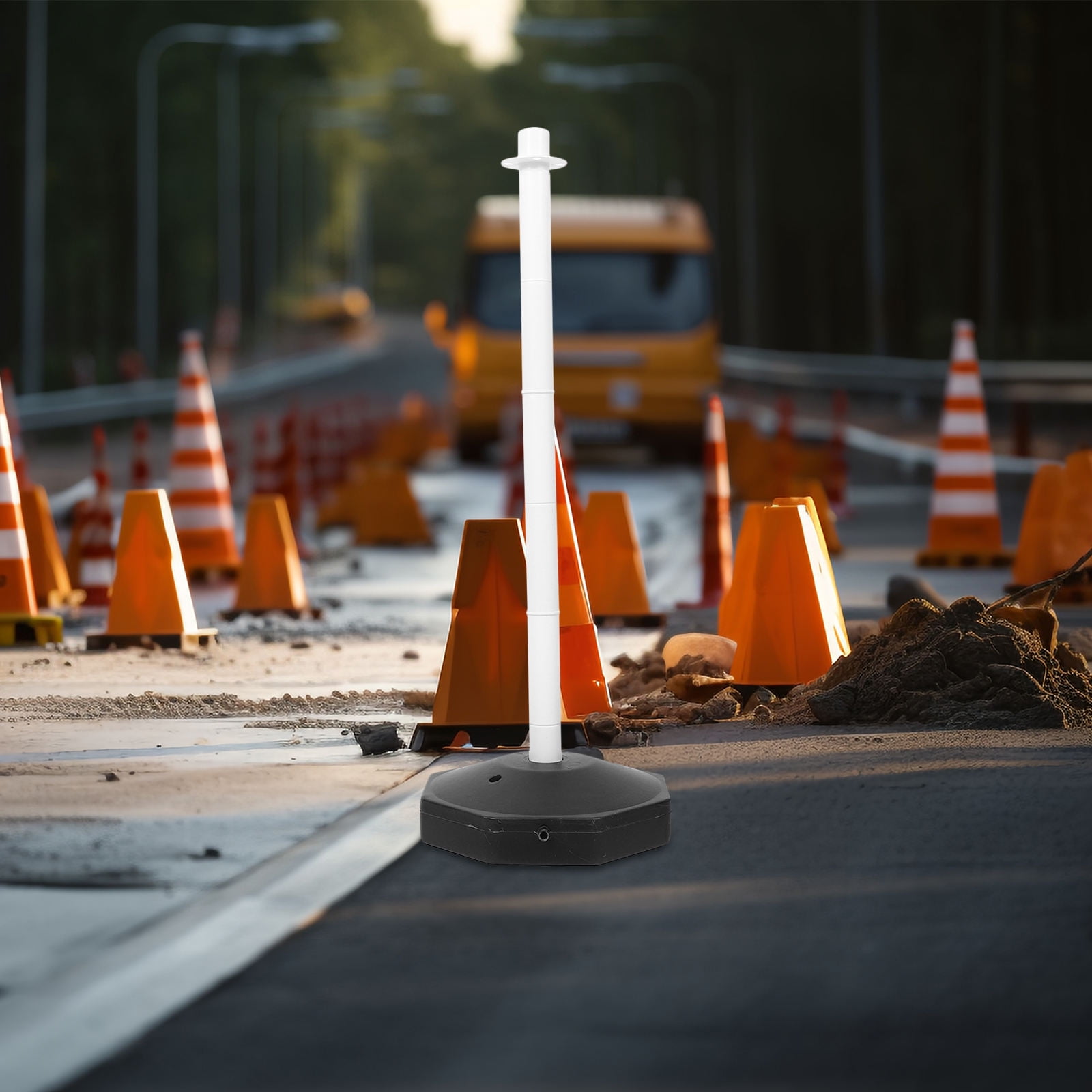 MLINS Traffic Safety Delineator Barrier Cone Crash Column - Walmart.com