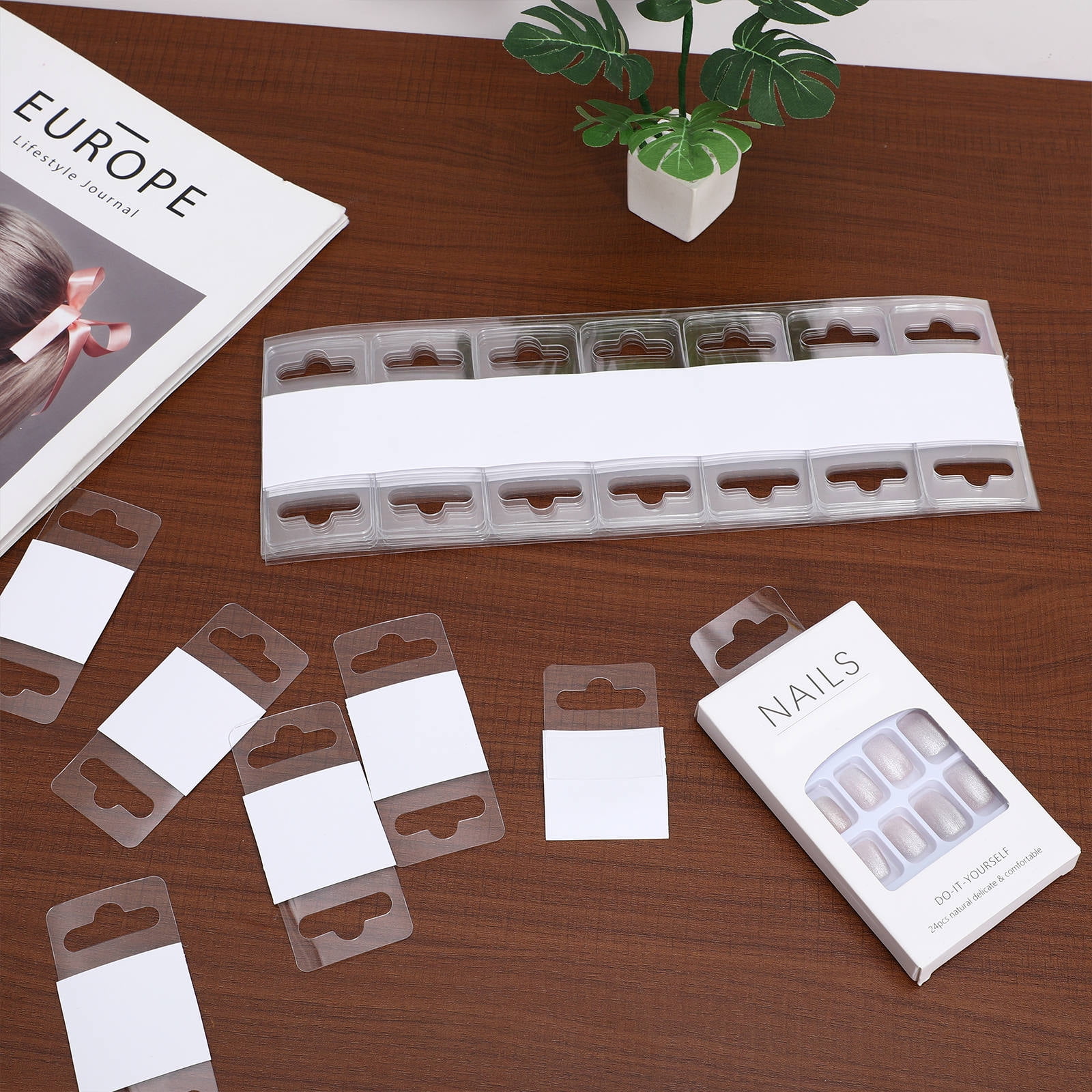 MLINS Transparent Adhesive Hanging Tabs for Retail Stores Heavy Duty ...