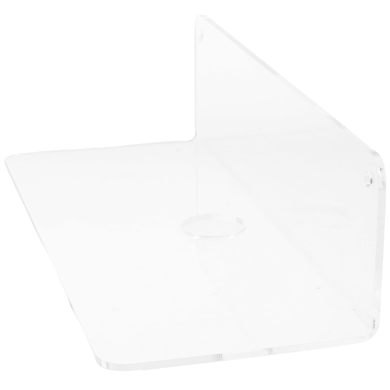 MLINS Transparent Floating Shelf Wall Mounted Rack Storage Switch Clock ...