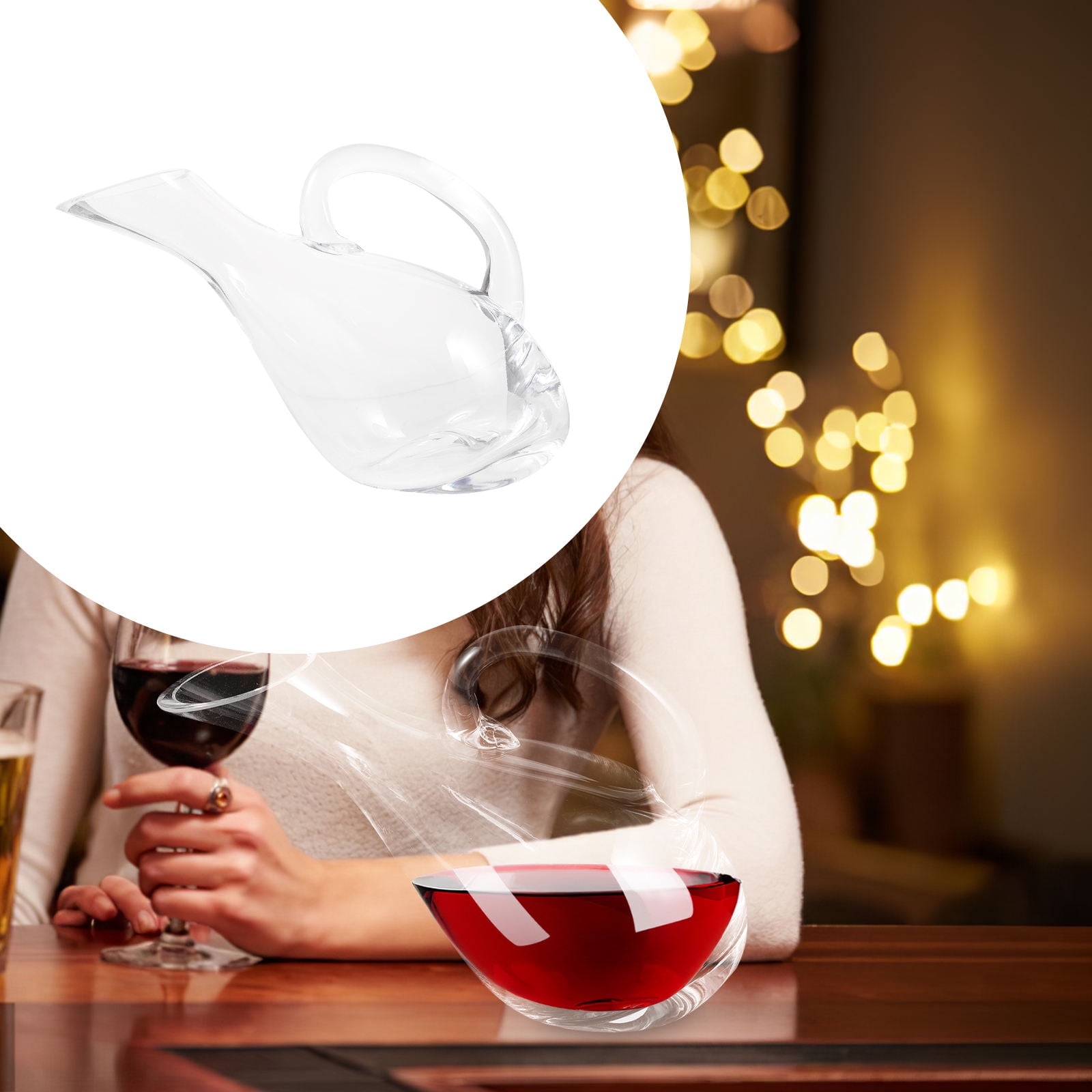 MLINS Transparent Glass Wine Decanter for Making Coffee Simple ...