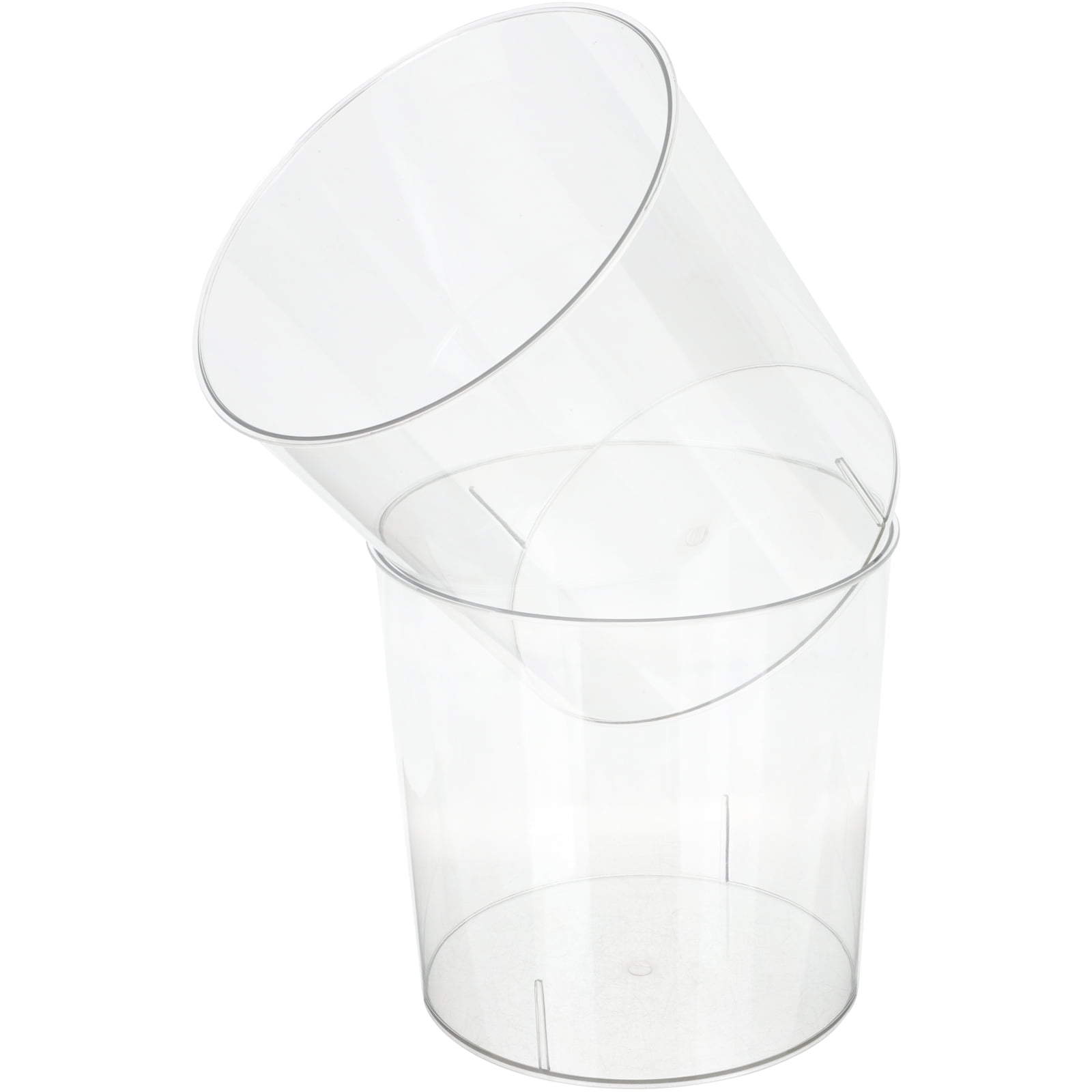 MLINS Transparent Mini Desktop Trash Can for Storage Use Plastic Waste ...