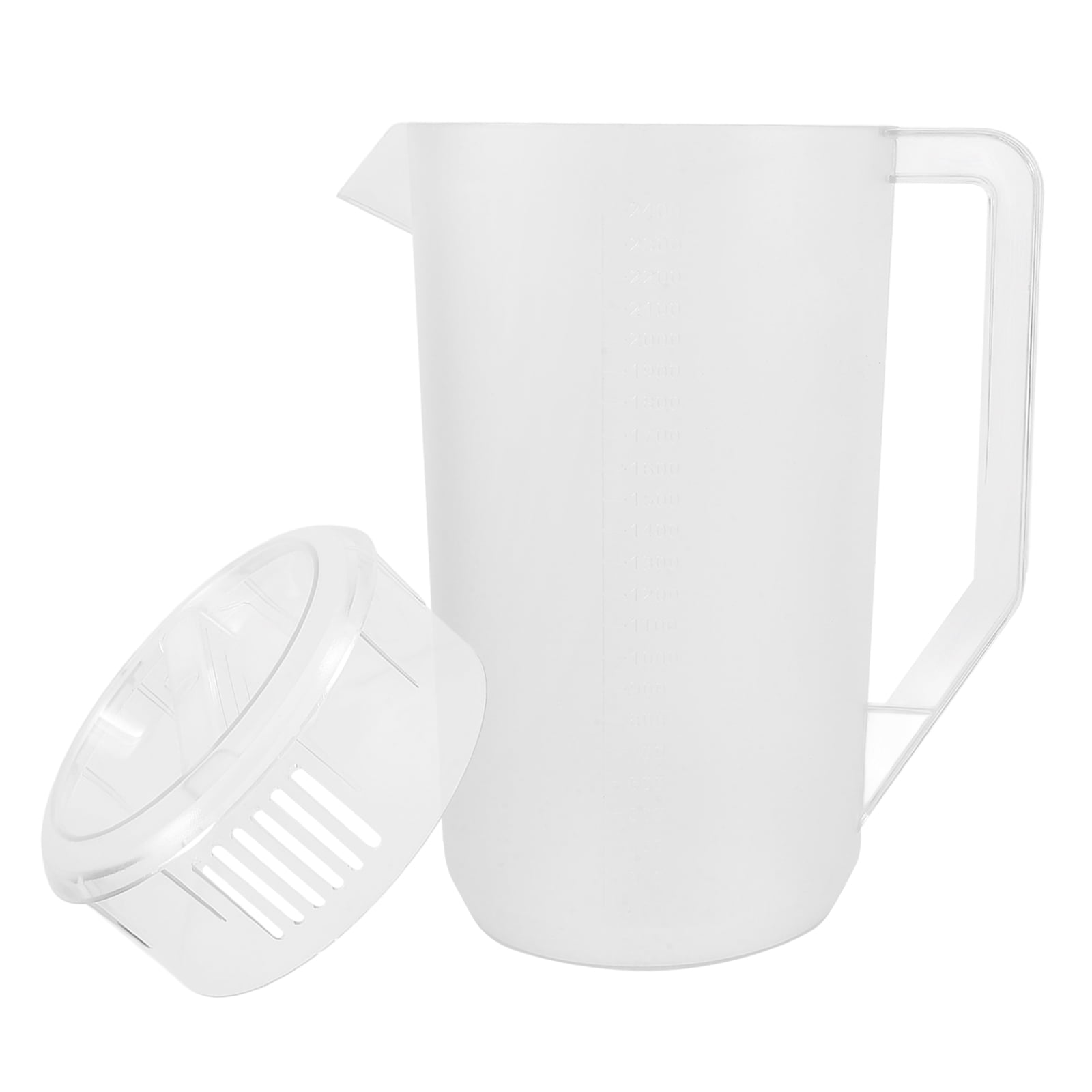 MLINS Transparent PC Pitcher with Lid for Home Use Featuring Frosted ...