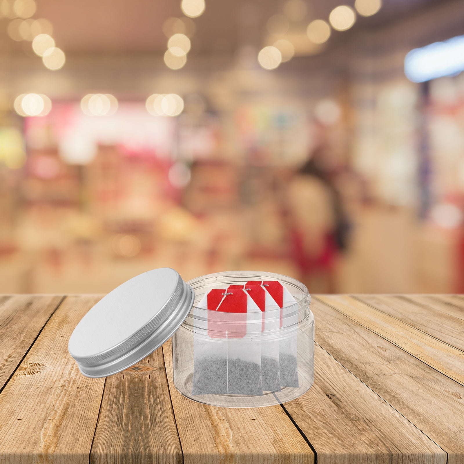 MLINS Transparent PET Kitchen Storage Jars with Leak Proof and Airtight ...