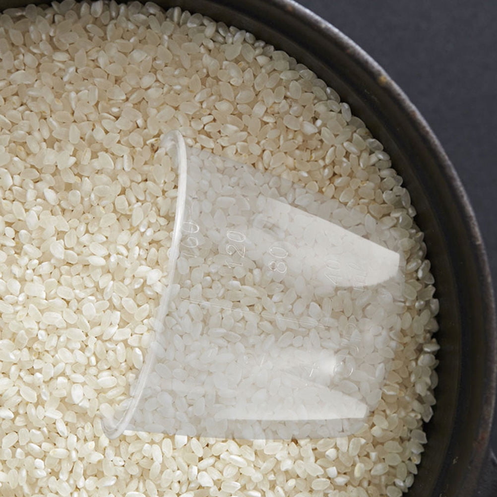 MLINS Transparent PP Rice Measuring Cup with Accurate Scale for Kitchen ...