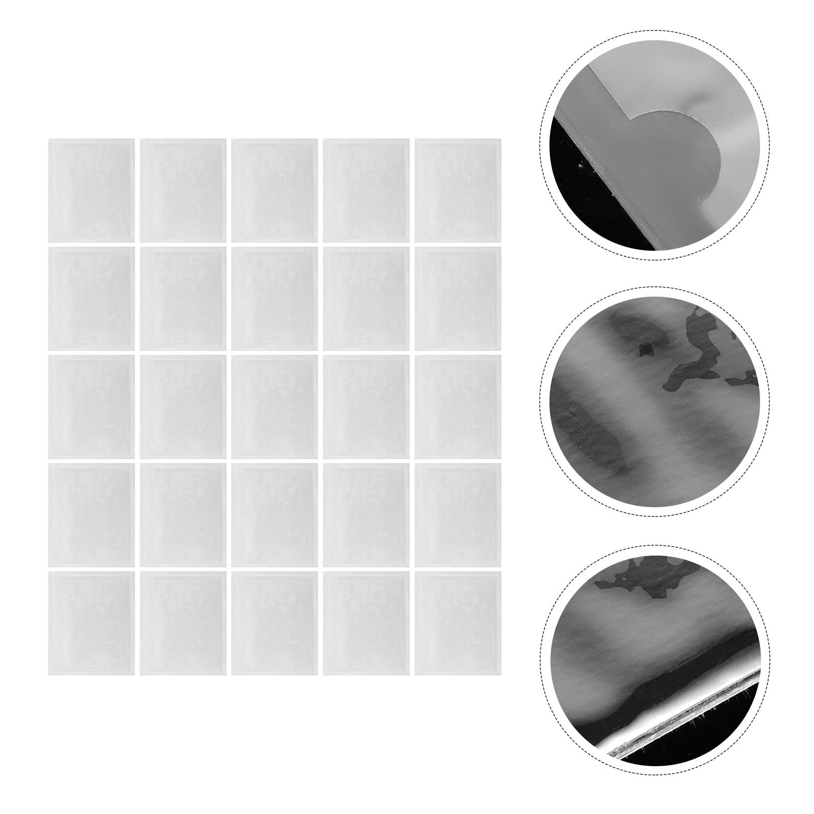 MLINS Transparent PVC Card Pouches for Storage Self Adhesive Keep Cards ...