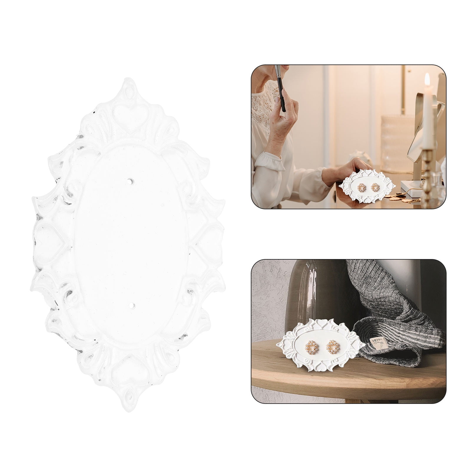 MLINS Transparent Plaster Jewelry Holder for Storage Durable Safe Long ...