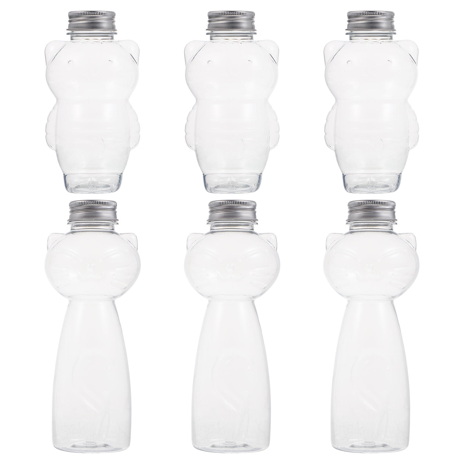 MLINS Transparent Plastic Bottles with Caps for Kitchen Use Perfect for ...