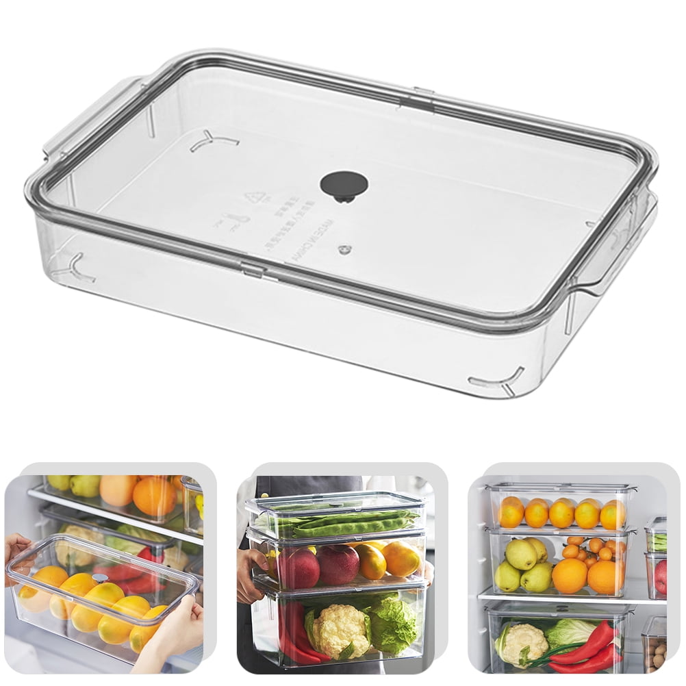 MLINS Transparent Plastic Containers with Lids for Food Storage ...