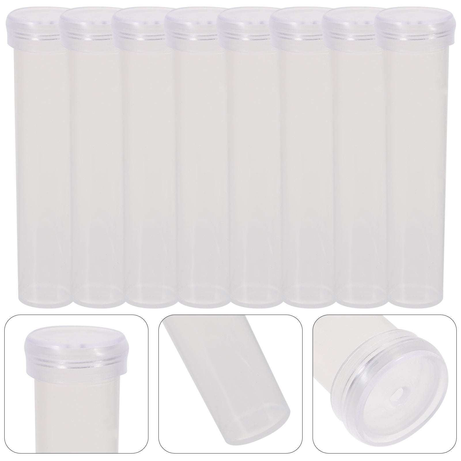 MLINS Transparent Plastic Flower Tubes for Storing Fresh Flowers and ...