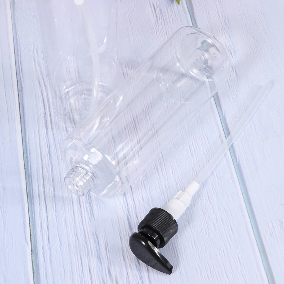 MLINS Transparent Plastic Storage Bottles with Pump for Hand Washing ...