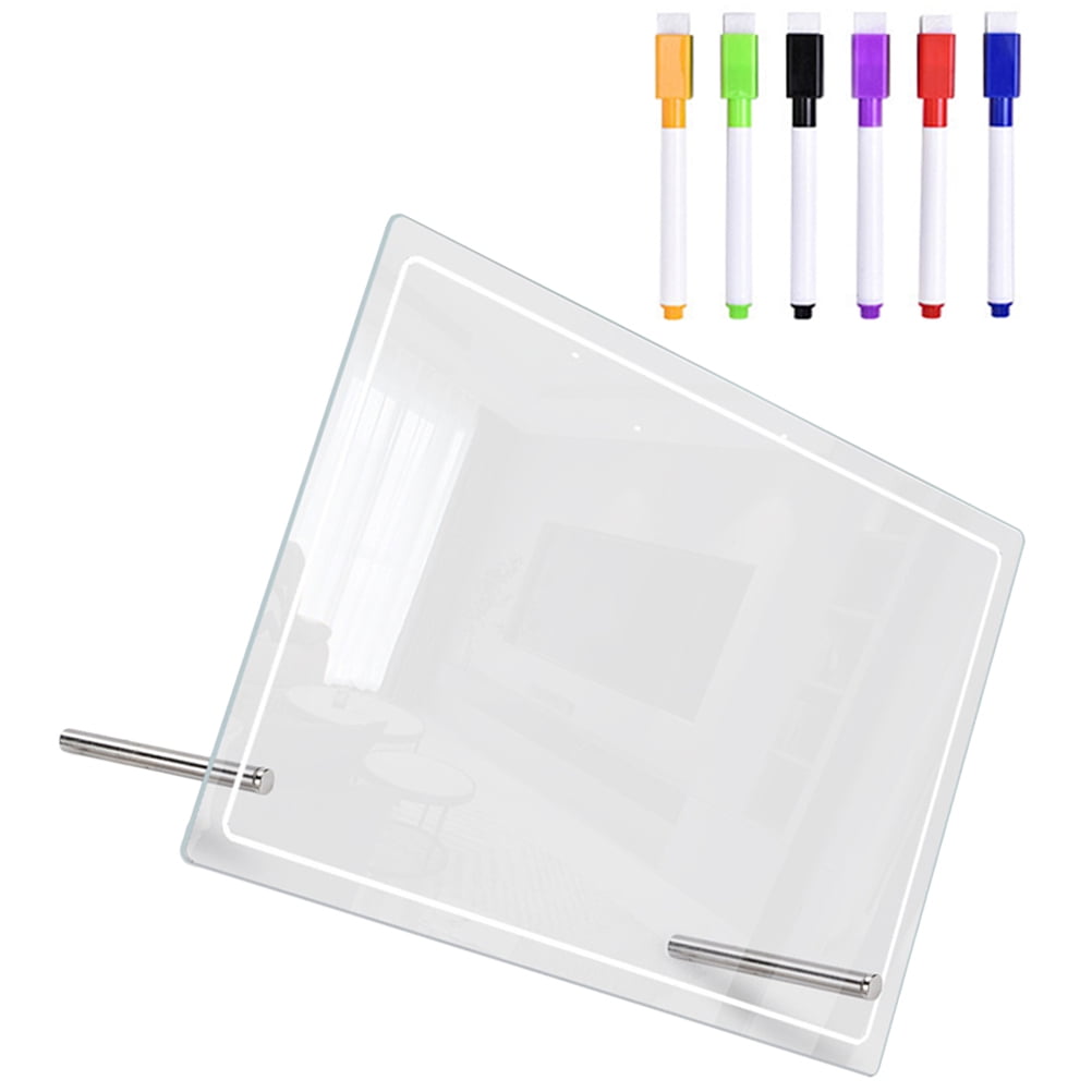 MLINS Acrylic Memo Board Whiteboard Dry Erase Bulletin Student Office ...