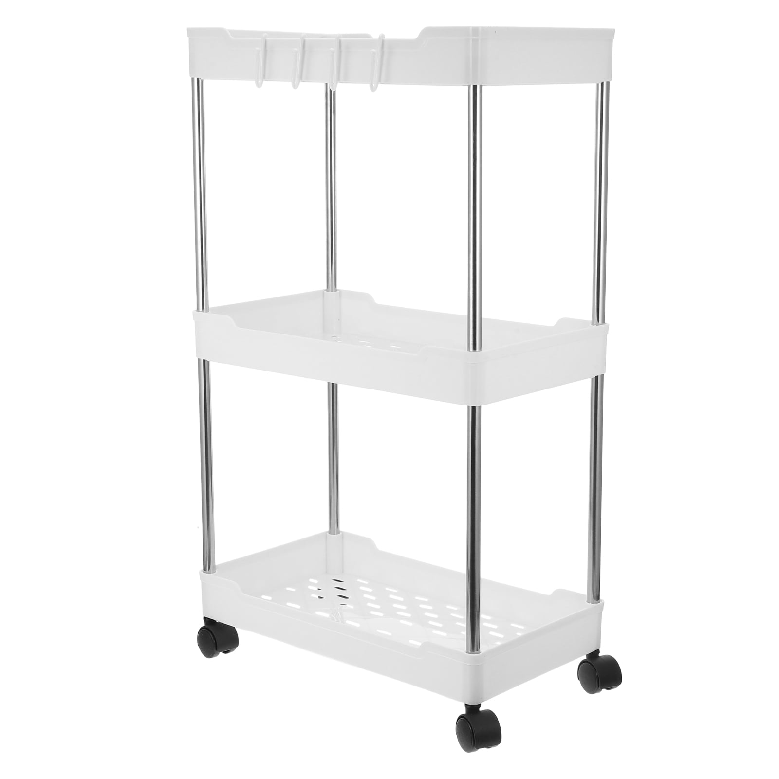 MLINS Trolley Cart Kitchen Carts on Wheels Shopping 58.50X34.80X19.30CM ...