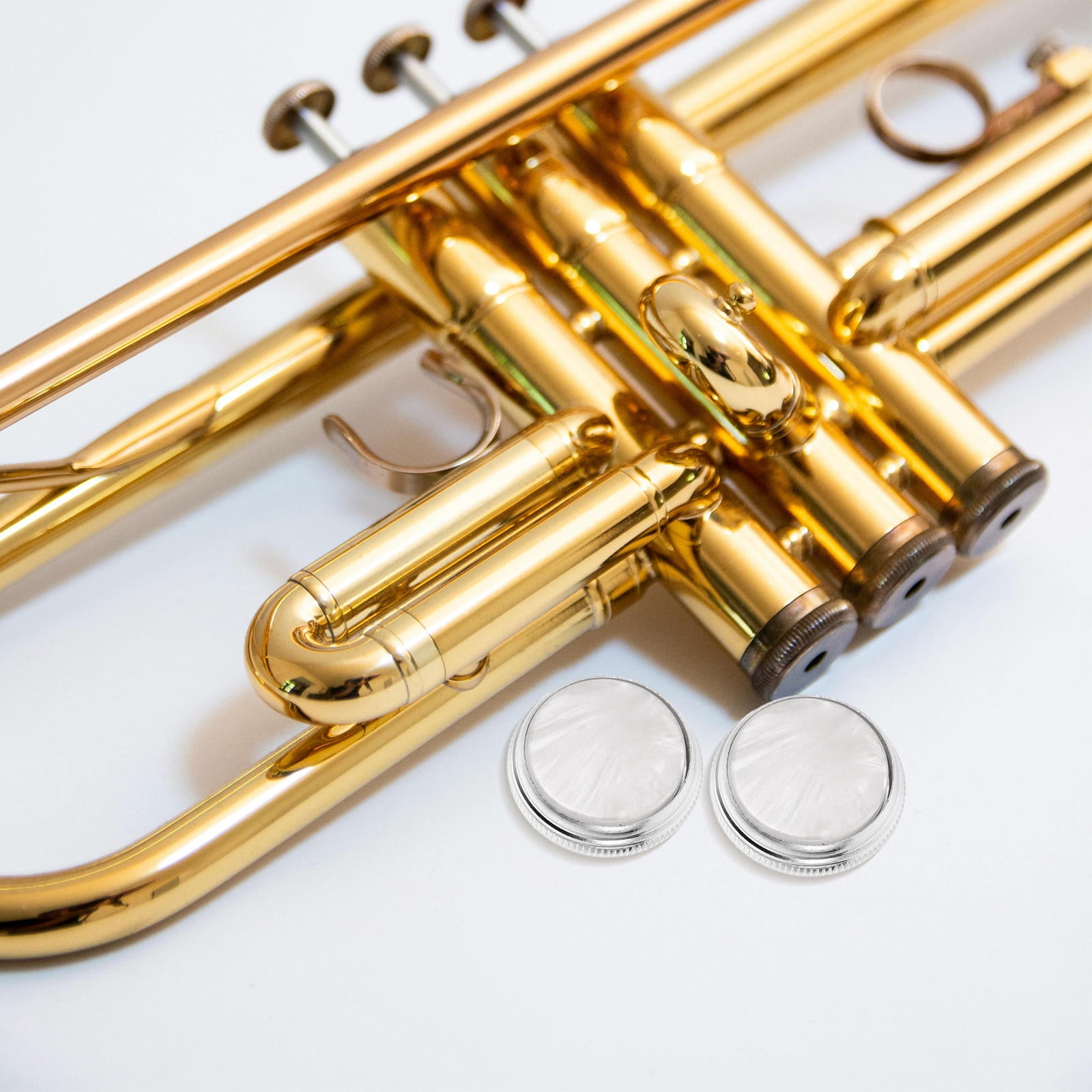 MLINS Trumpet Button Snap Press Cover Musical Instrument Buckle White ...