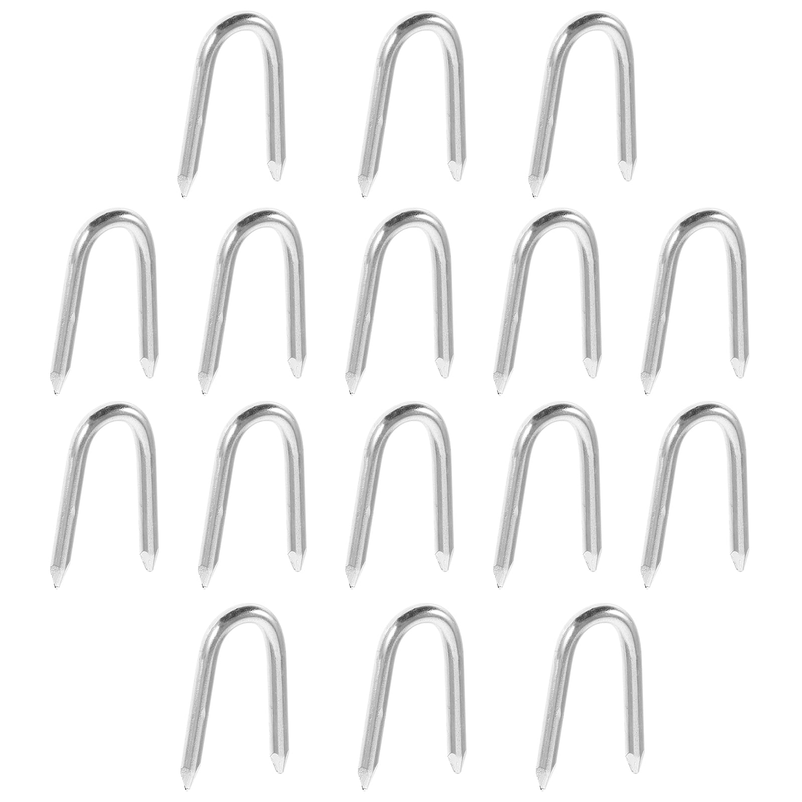MLINS U Shaped Iron Nails for Fixing Fences in Color 50 Pieces 1.2 ...