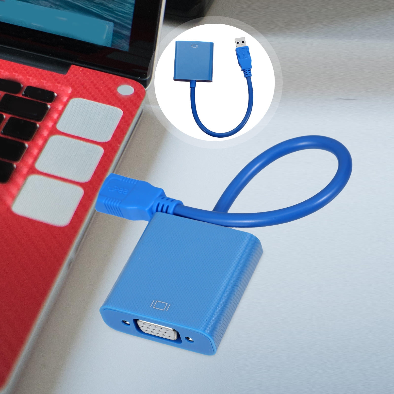 MLINS USB 3.0 TO VGA Adapter Cable External Video Display Adapter ...