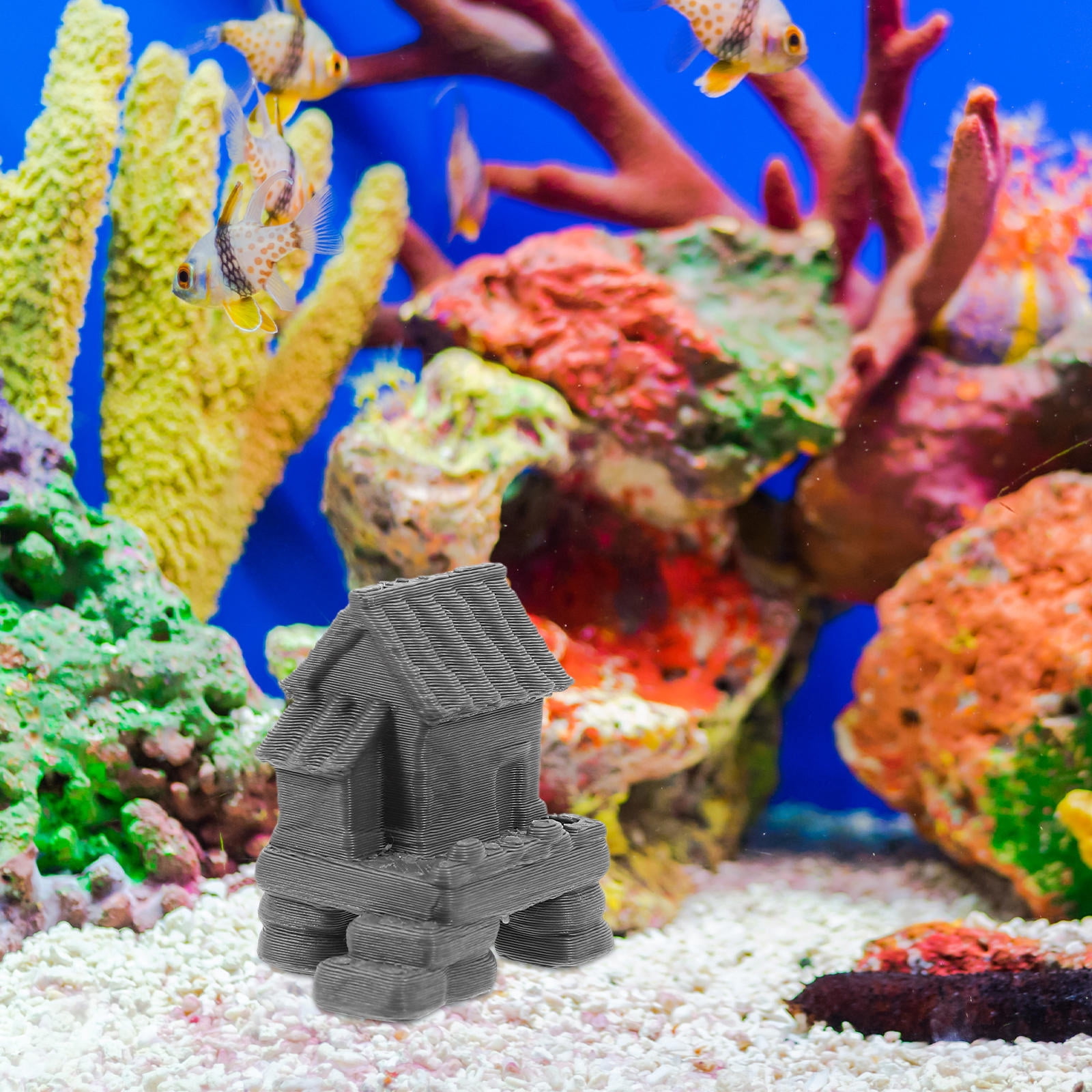 MLINS Underwater Fish Hideout Aquarium House Ornament Shrimp Decorative ...