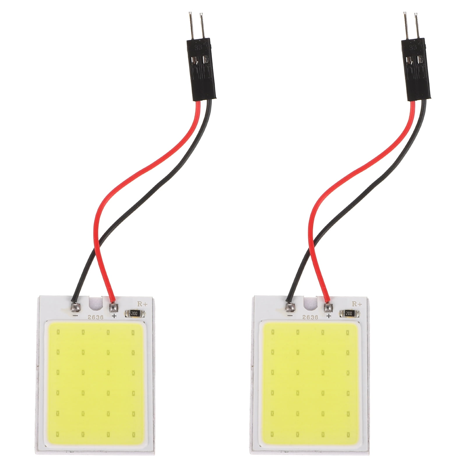 MLINS Universal Car Interior LED Panel Light 2pcs Dome Light Panel Dome ...